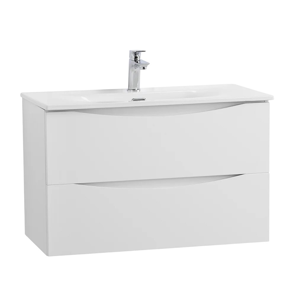 Тумба под раковину без столешницы BelBagno Marino-cer-mini 70 подвесная, белая, глянцевая, из МДФ, тумба для ванной, с ящиками, с доводчиками