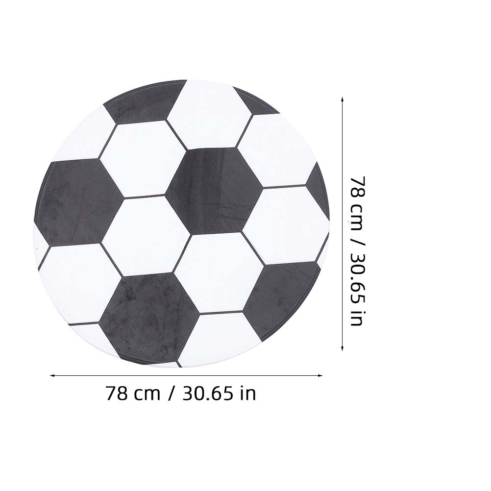 Коврик С Футбольным Узором Диаметром 78.00 Cm Для Дома И Офиса Толщиной 0.50 Cm