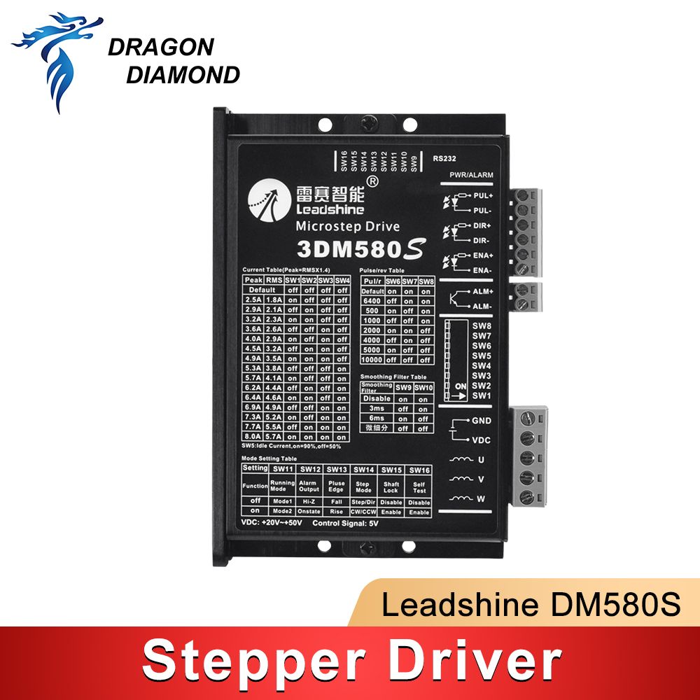 Оригинальный драйвер шагового двигателя Leadshine 3DM580S