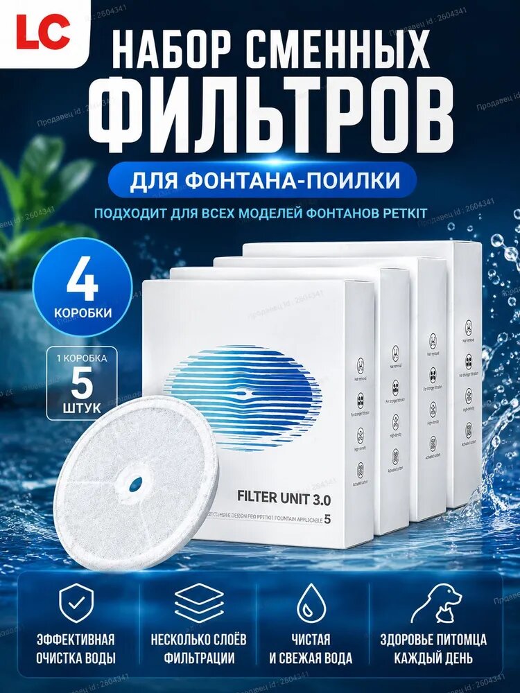 Сменный фильтр для питьевого фонтана PETKIT EVERSWEET 2/3/Solo