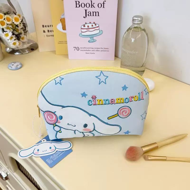 Косметичка Sanrio с вышивкой, вместительный косметический мешок, портативная сумка-клатч - Сумка Ракушка Звезда -