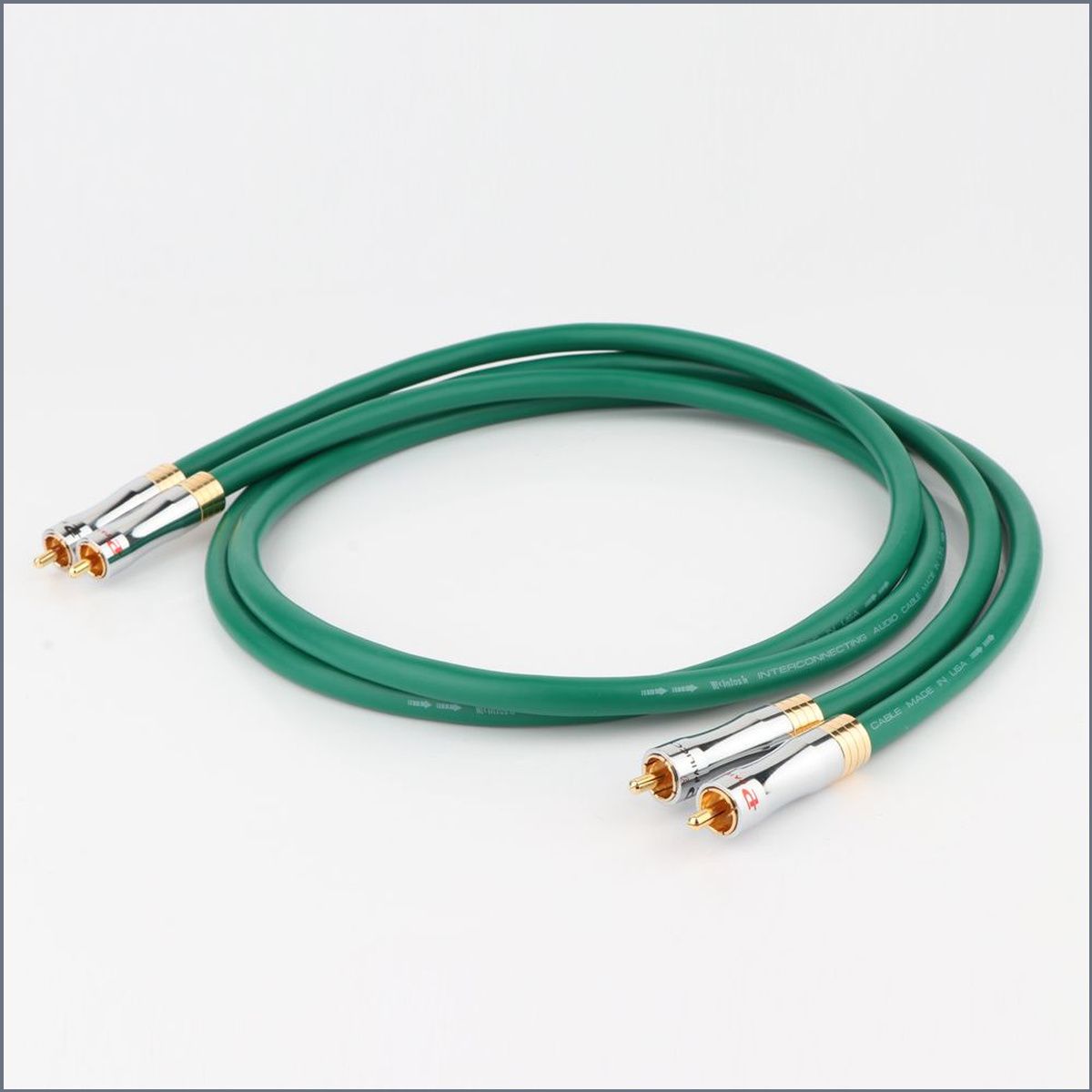McIntosh Аудиокабель RCA/RCA, 1 м, зеленый