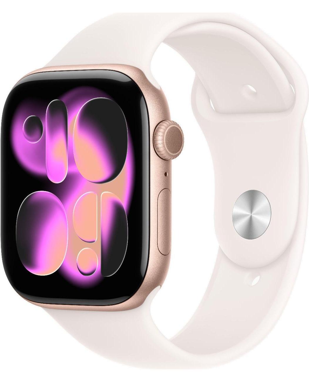 Смарт-часы Apple Watch Series 11 46mm Rose Gold Aluminium Light Blush Sport Band