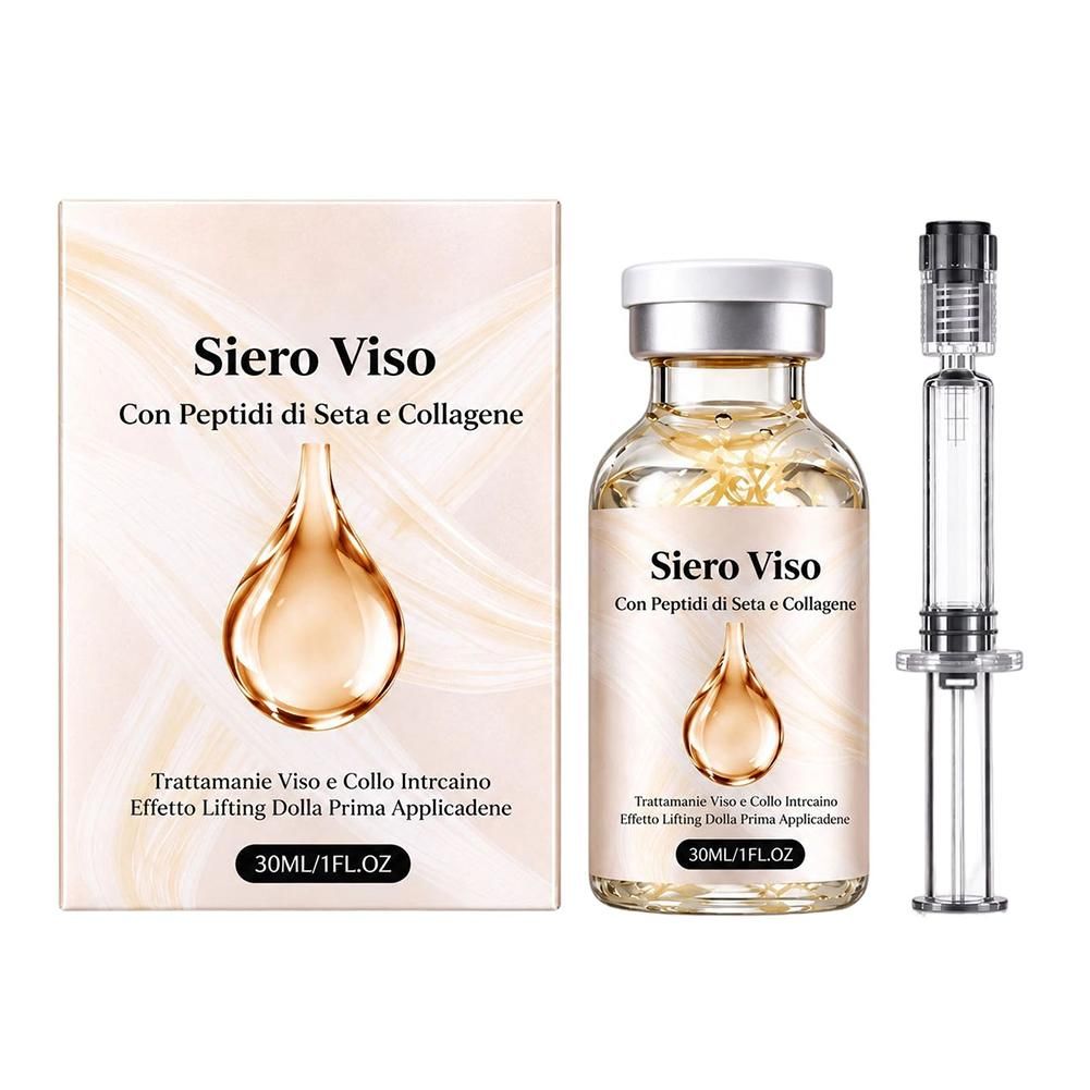 Siero Viso Сыворотка для лица с аппликатором, пептиды шелка и коллаген, 30 мл
