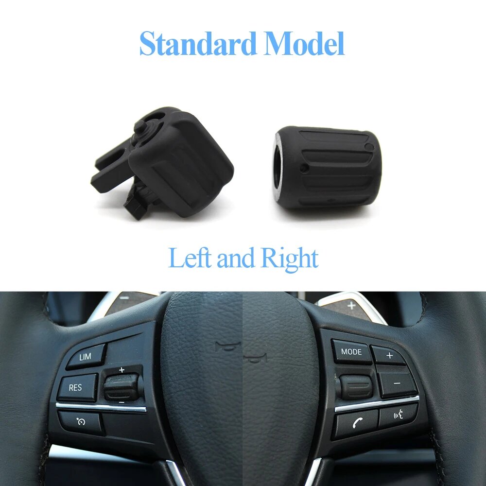 Кнопки управления рулем BMW F серии, черные (1Pair)