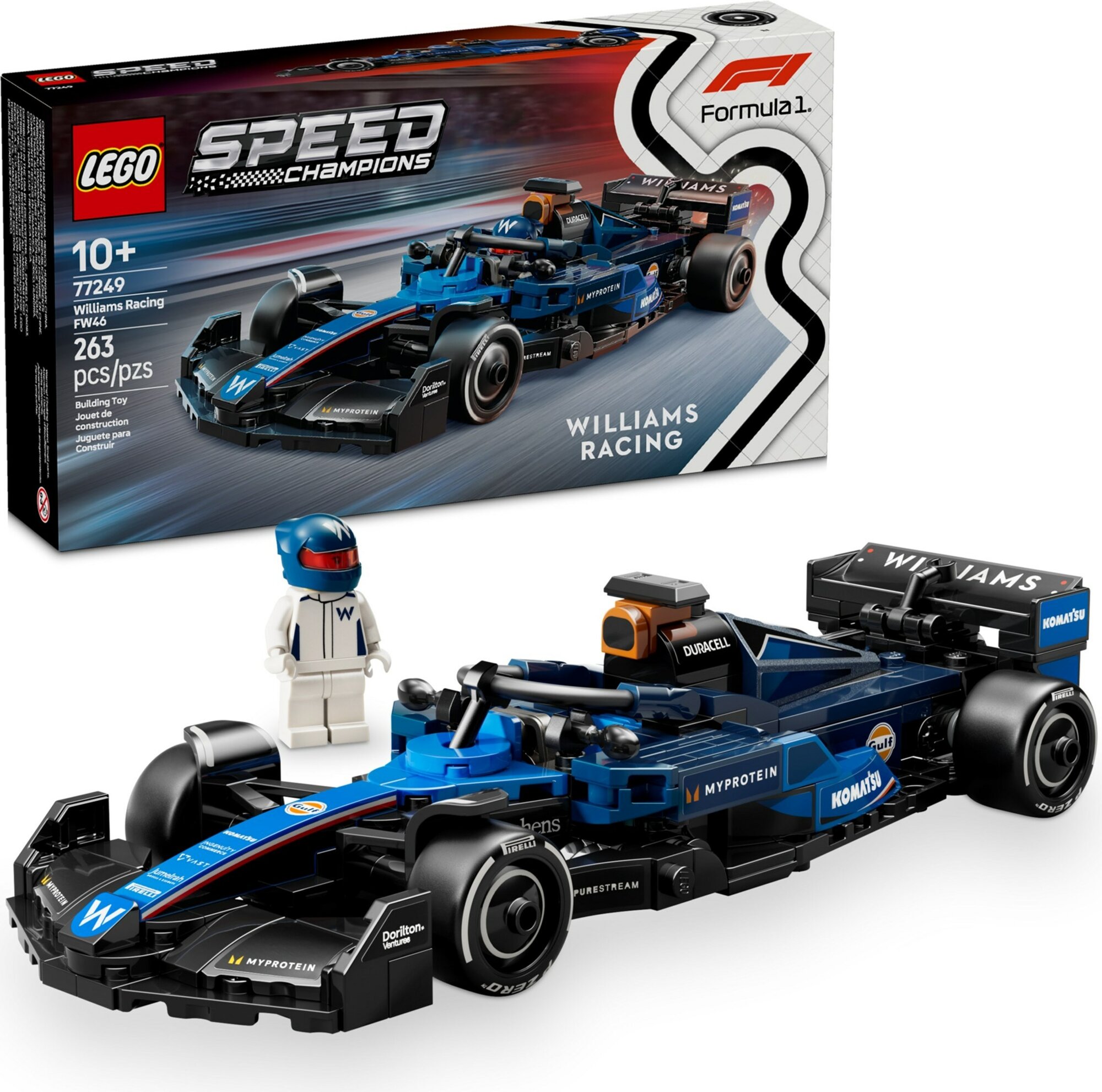Конструктор LEGO 77249 - Лего Williams Racing FW46 F1, 263 детали