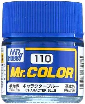 C110 краска художественная т. м. MR.HOBBY 10мл CHARACTER BLUE