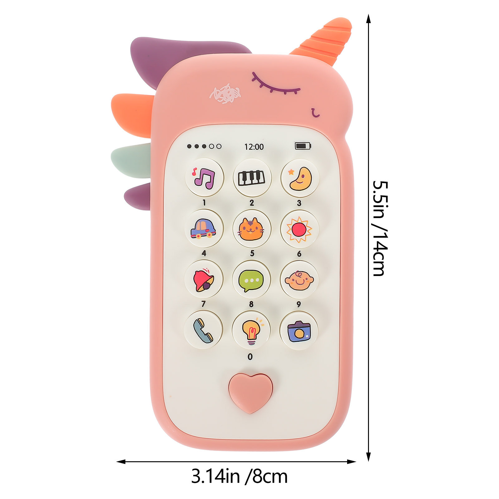 Игрушка В Forme Единорога Для Раннего Обучения 1 Шт Розовый 14.00X8.00X2.50Cm
