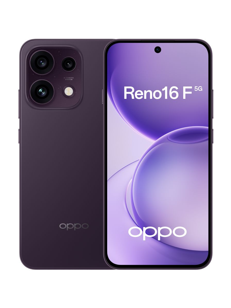 Смартфон Oppo Reno16 F 6.57", 12/256Gb, CPH2859, NFC, AMOLED, 120Гц, 7000мАч, фиолетовый