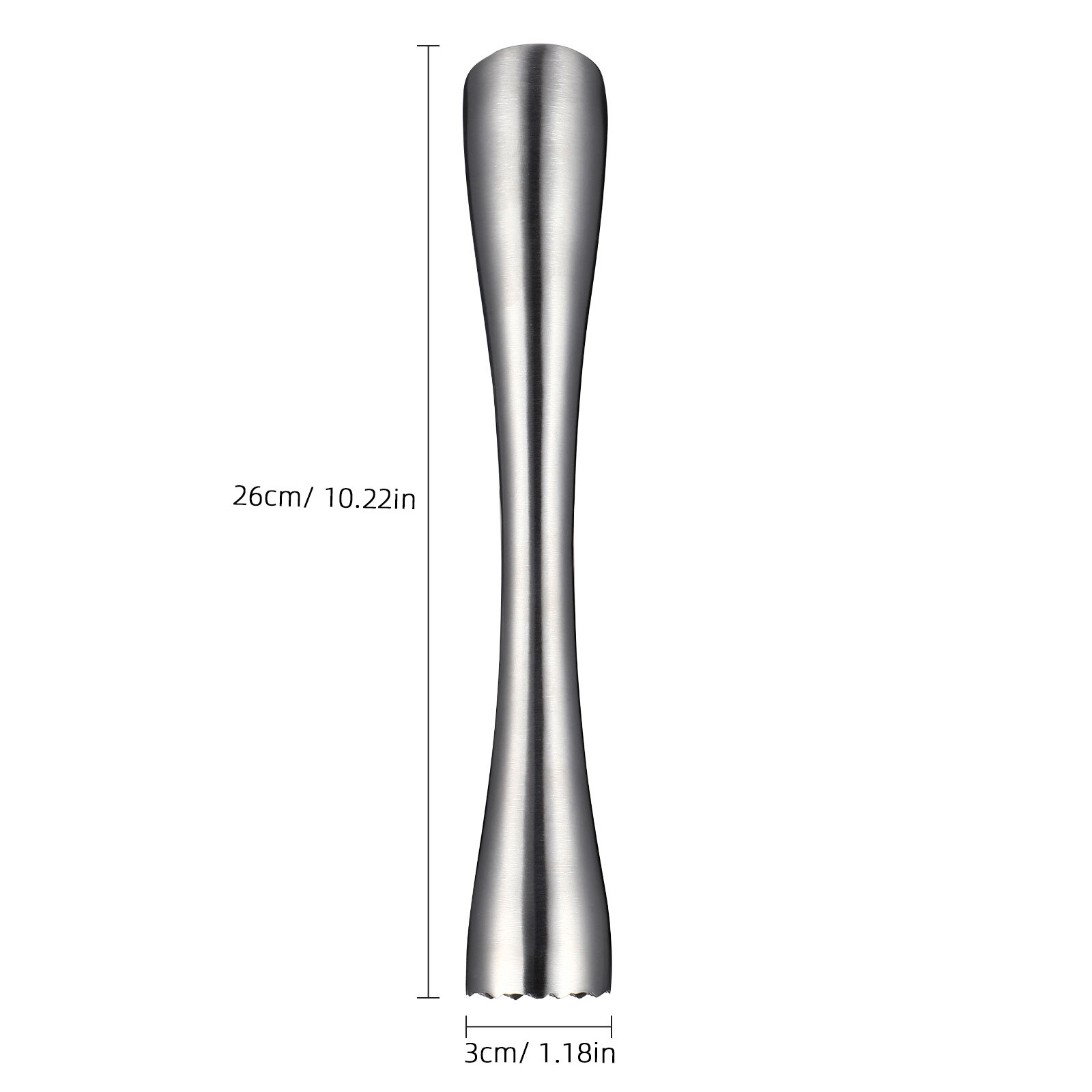 Stainless Steel Muddler Для Приготовления Коктейлей Мojито И Маргариты В Домашнем Баре Серебристый
