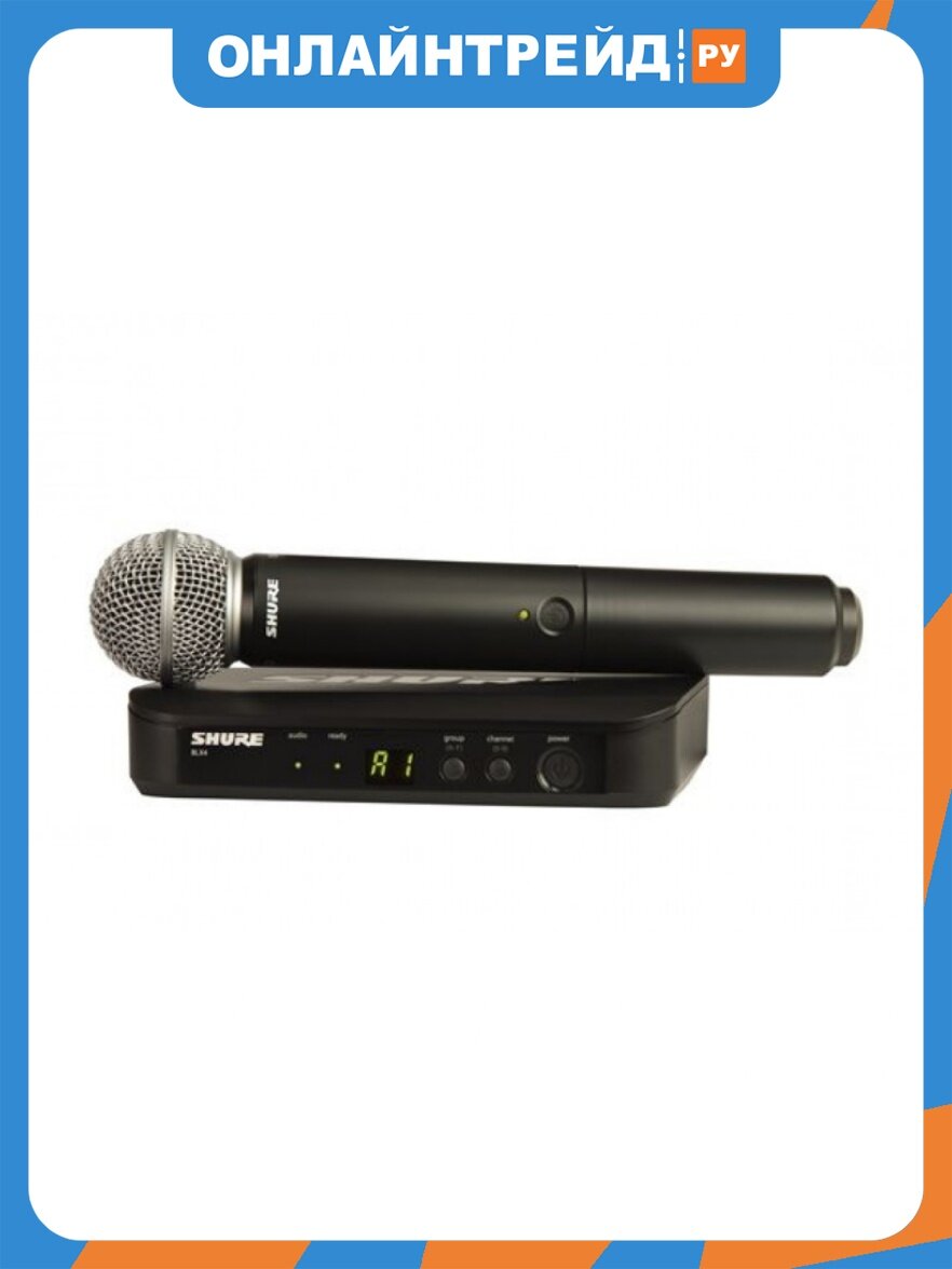 Радиосистема Shure BLX24E/PG58-M17, с микрофоном PG58