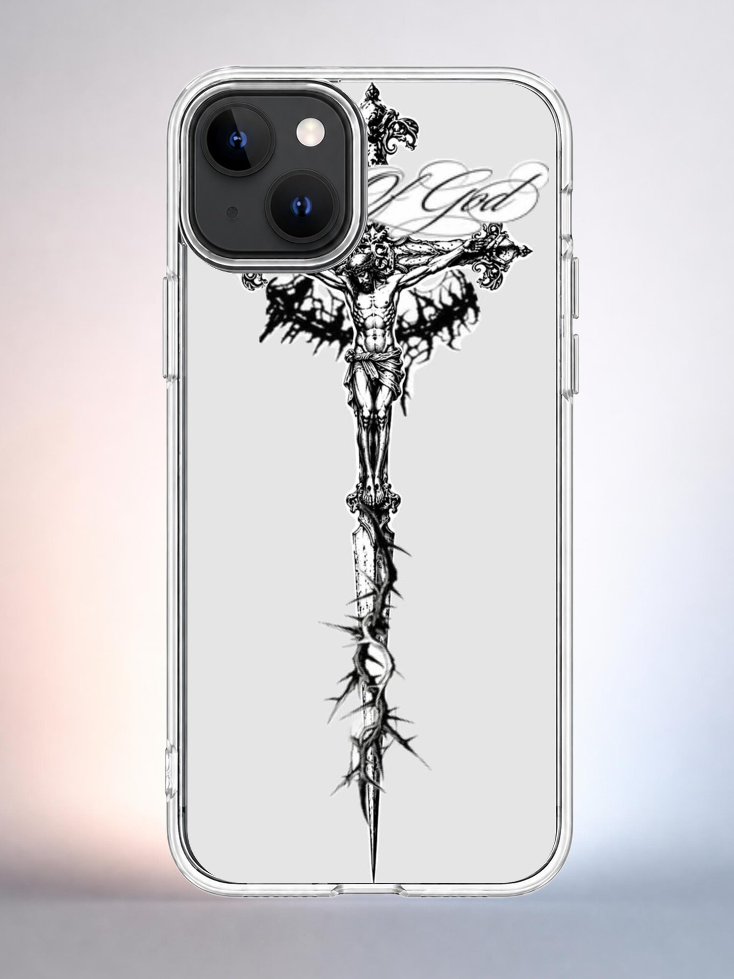 Чехол iPhone 13 Крест с Y2K Indie Sleaze