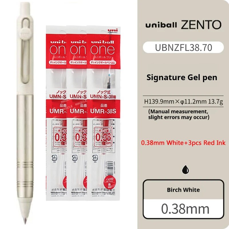 Новая ручка Uni Uni-ball Zento Flow Metal Rollerball с алюминиевым корпусом, гелевые чернила на водной основе, 0.5 мм, ультрагладкое письмо, Япония