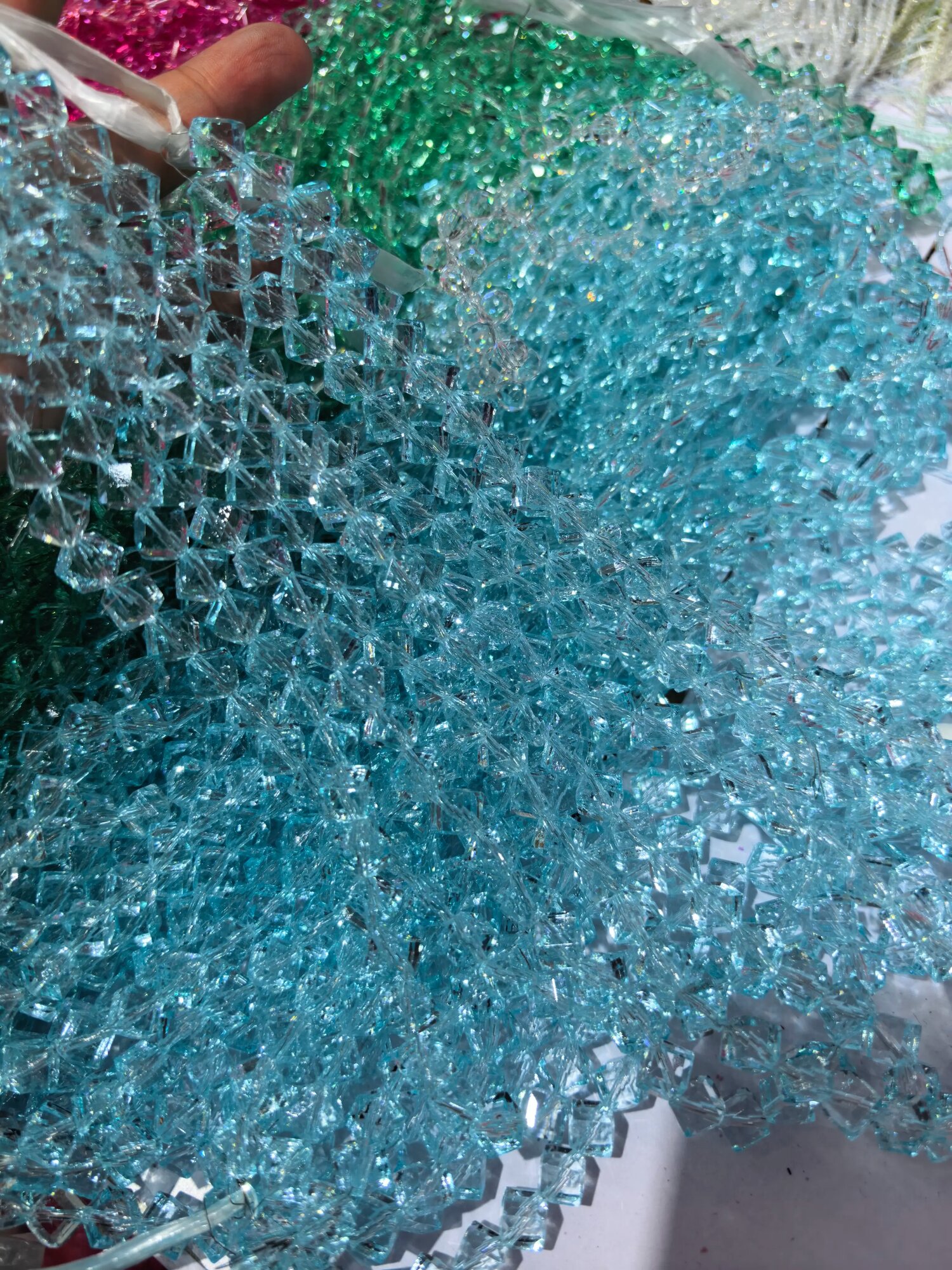 Хрустальные стеклянные бусины 22 6MM about78PCS