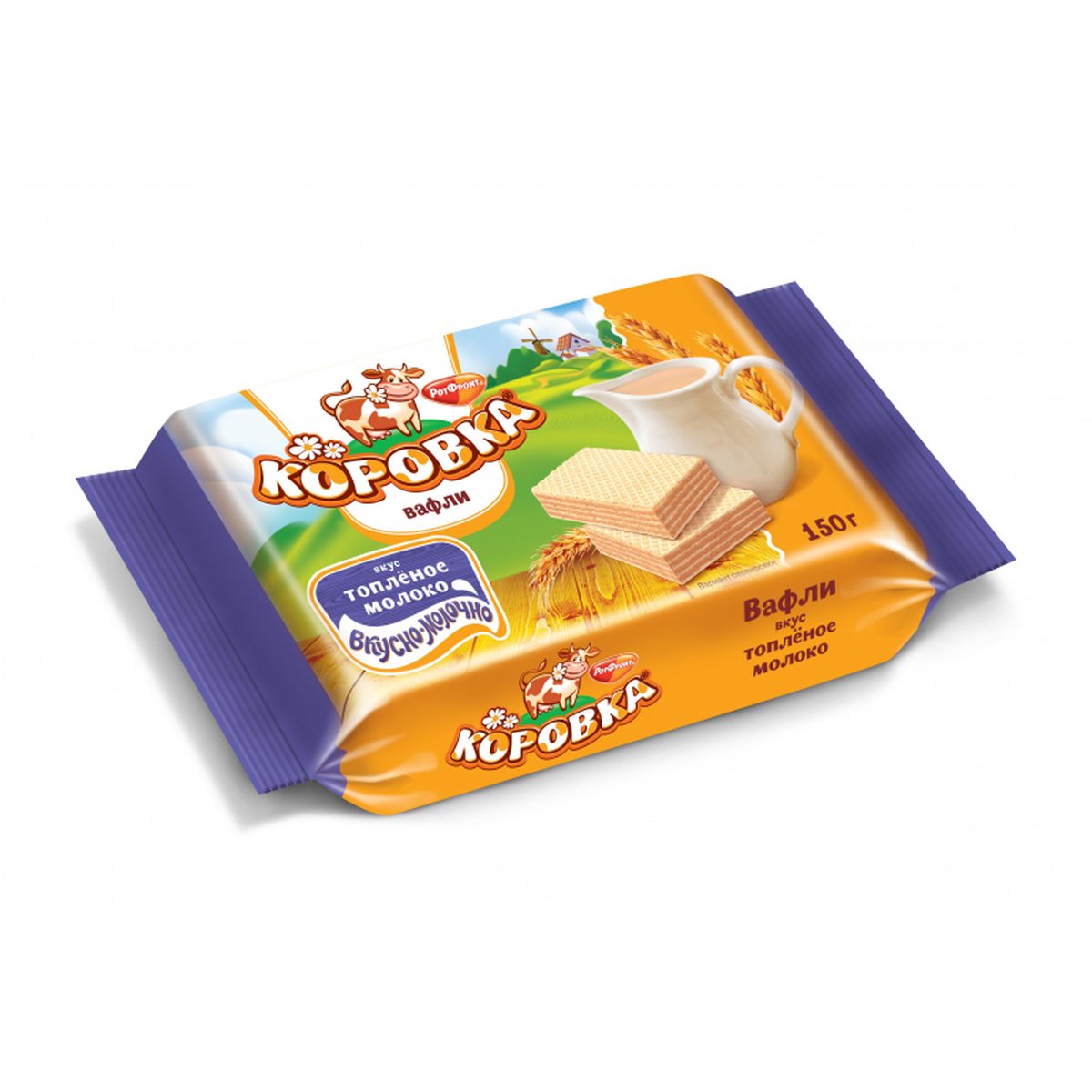 Вафли Коровка топленое молоко, 150г, 22шт.