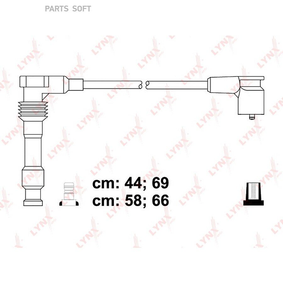 Провода высоковольтные OPEL Astra 1 4-2 0 92-01/Vectra A 2 0 16V 90-95/Vectra B 1 6 95> / Corsa 1 4- от официального дистрибьютора, LYNXAUTO, артикул SPE8011