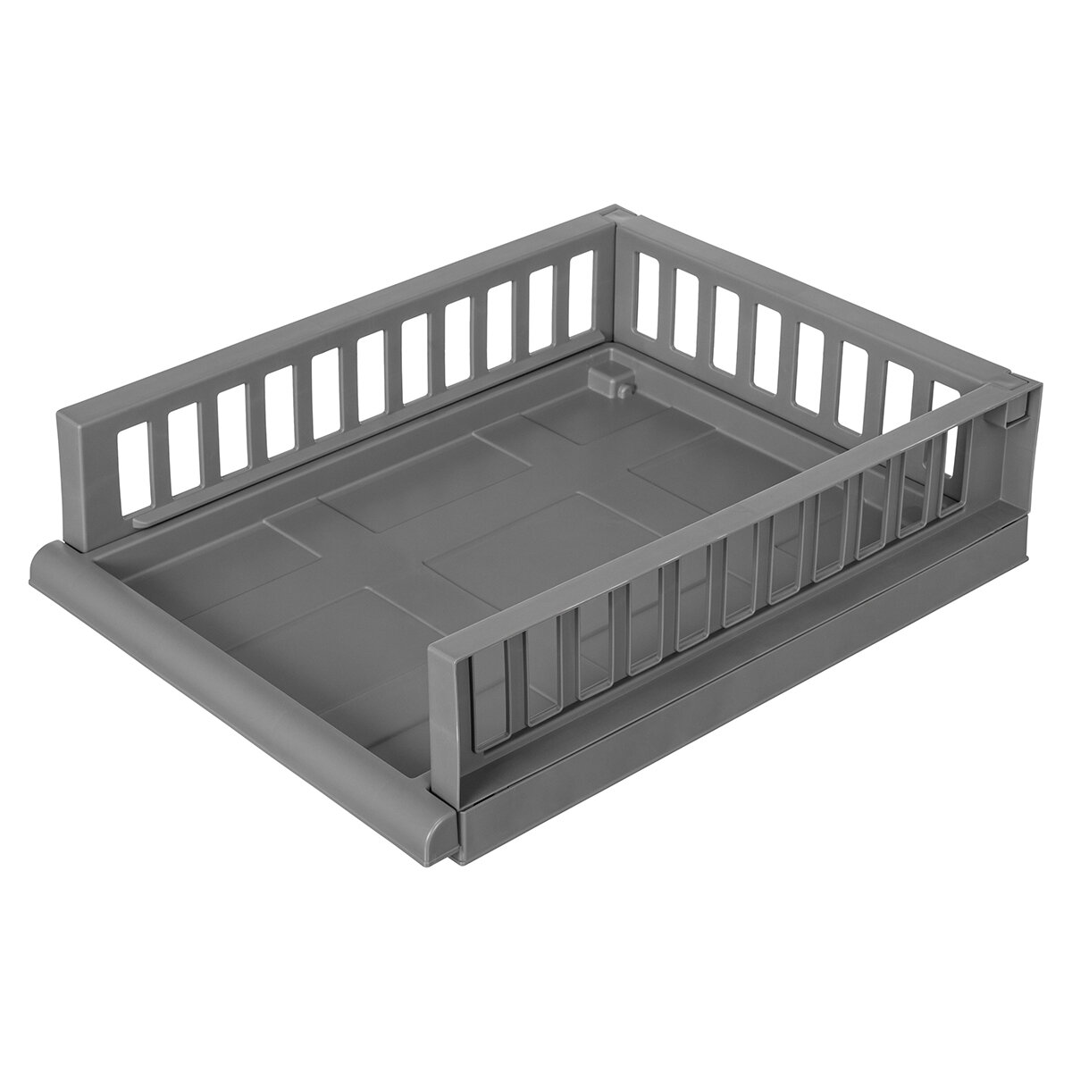 Органайзер с выдвижной полкой на роликах Бытпласт Смарт, 450 x 345 x 115 мм, серый