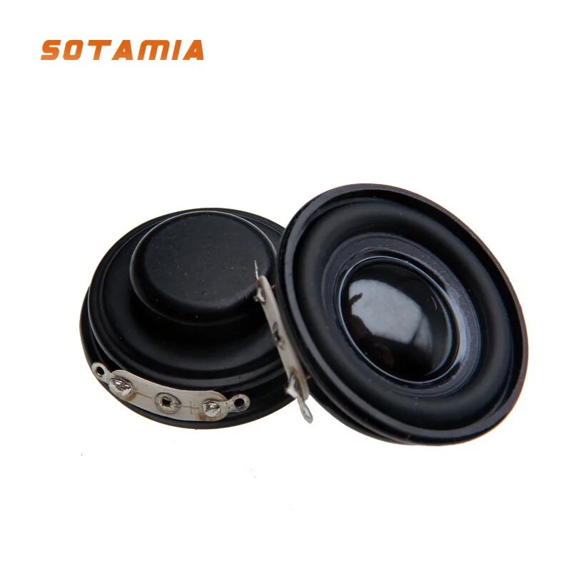 SOTAMIA 2 шт. 40 мм ультратонкие динамики 4 Ом 5 Вт, полнодиапазонные HIFI-колонки для мультимедиа, музыкальные громкоговорители, DIY акустическая си