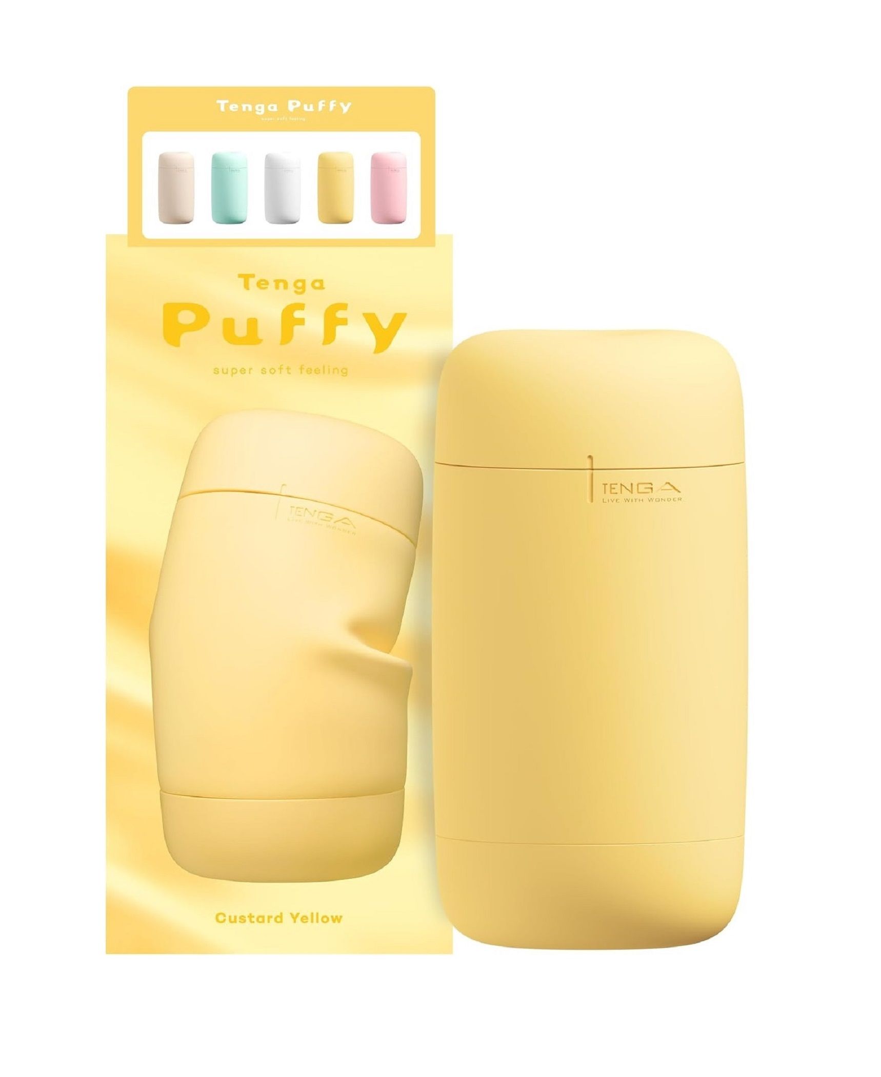 Мастурбатор Tenga Puffy Custard Yellow