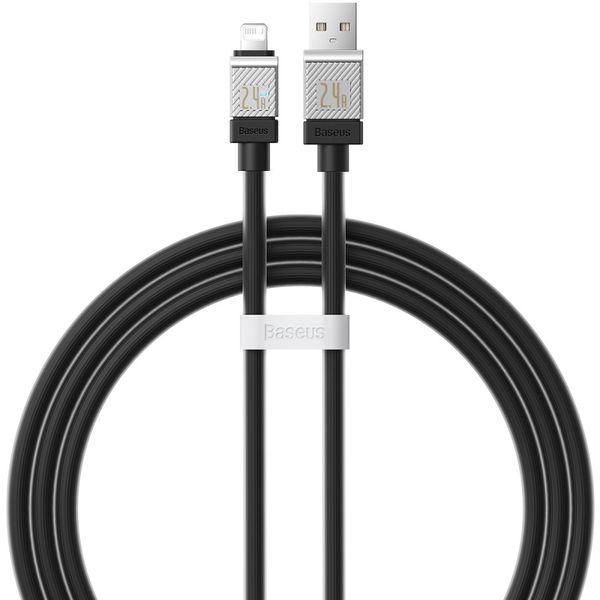 Кабель USB - Lightning Baseus CoolPlay быстрая зарядка 2.4A 1 м черный