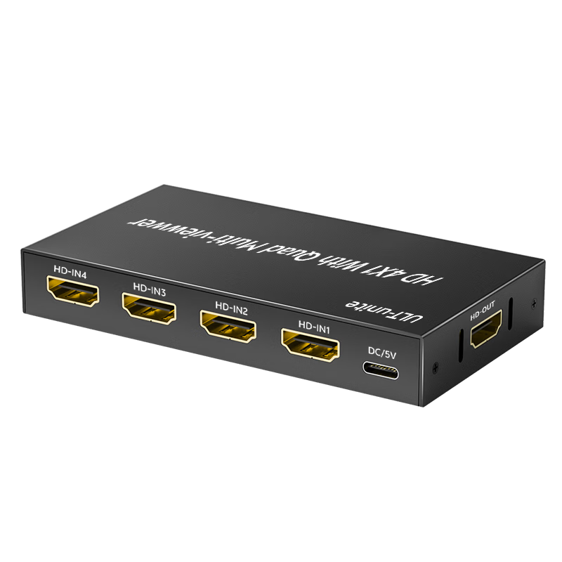 ULT-unite HDMI 4 в 1 4K разветвитель для компьютерных игр и синхронизации мониторов с четырехэкранным синтезом