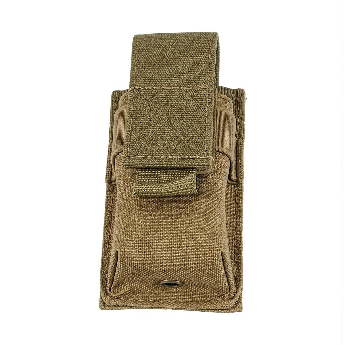 Прочный тактический подсумок из плотной ткани для фонарика EDC с системой Molle черный цвет для походов