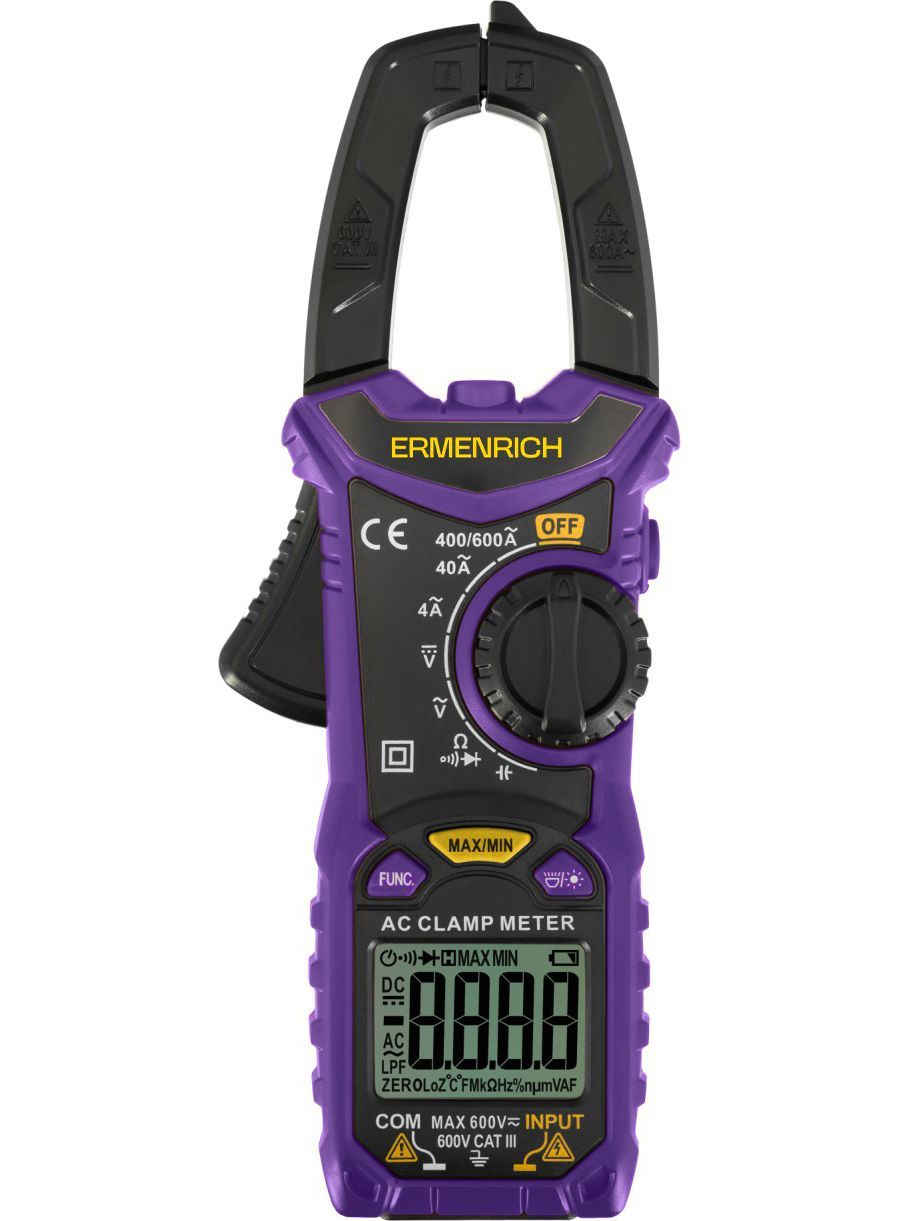 Клещи Ermenrich Ping MK20 токоизмерительные, фиолетовый