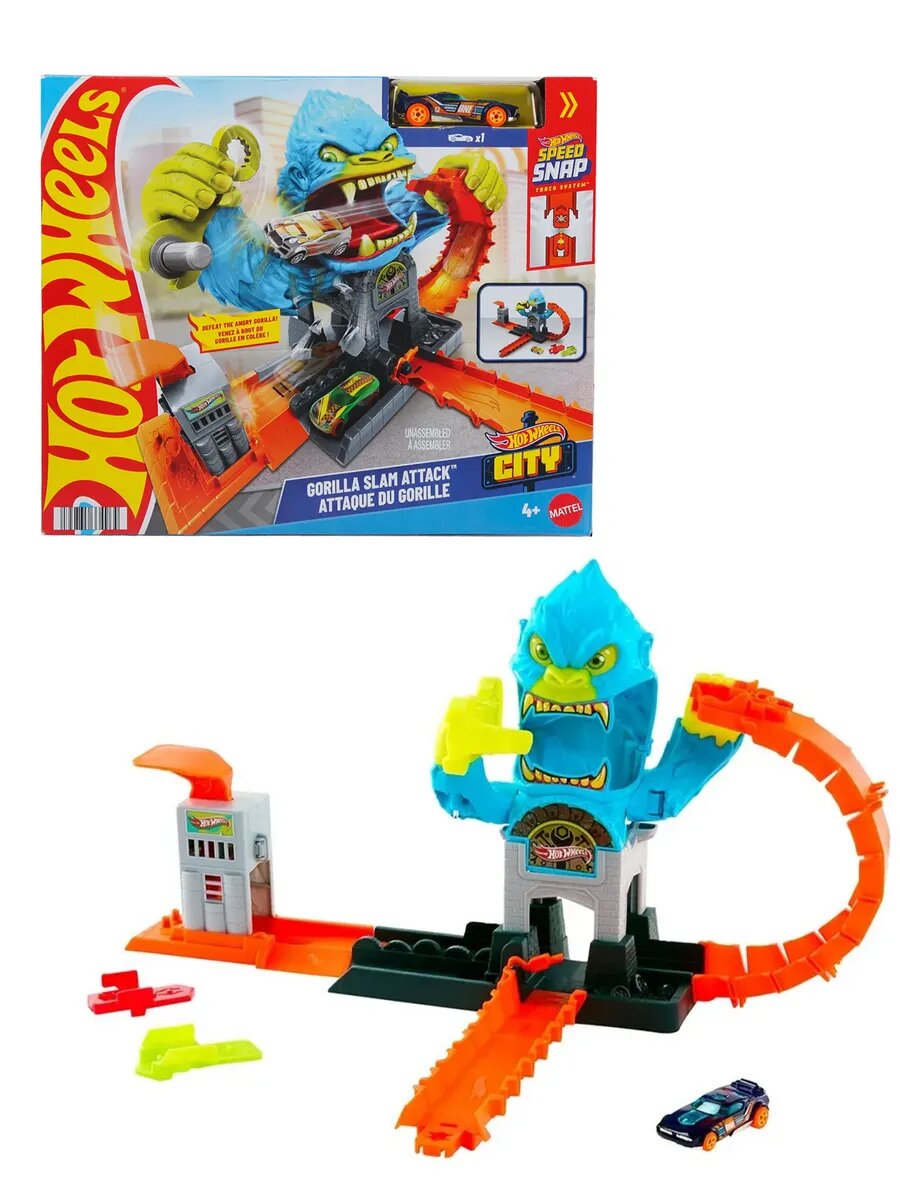 Автотрек HOT WHEELS JHL92 Сити Горилла Гараж