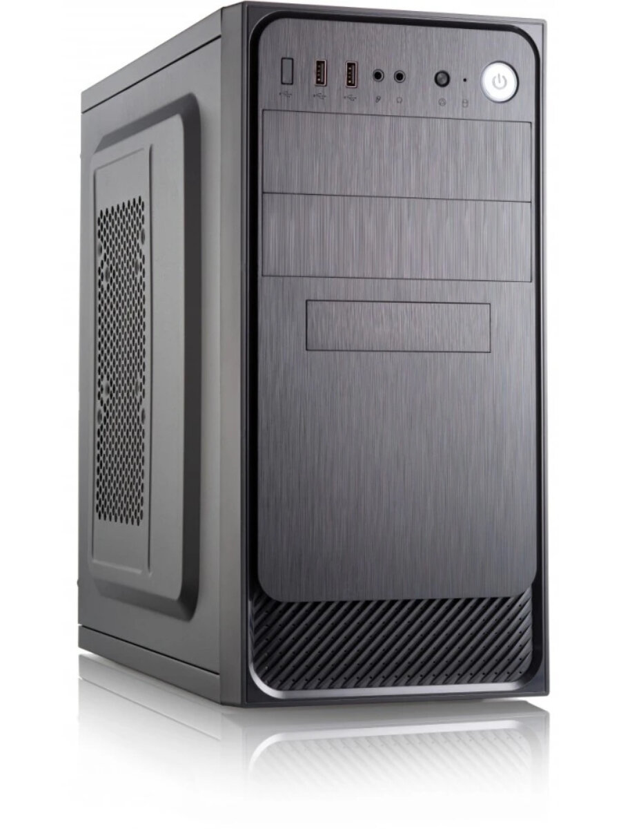 Корпус Foxline FZ-053-SX450R, mATX, БП 450W, окно, 2xUSB 2.0, audio, видеокарта до 320мм