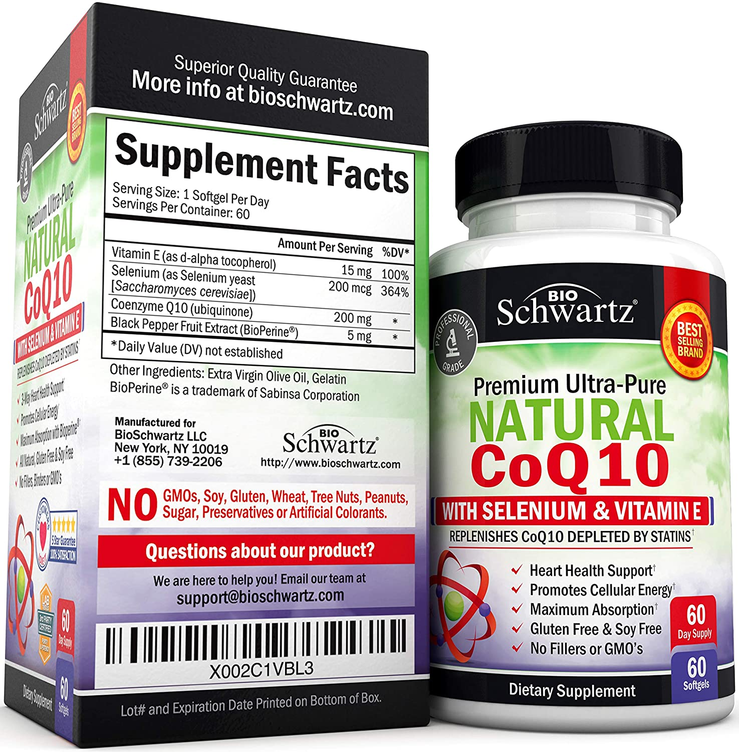 BioSchwartz CoQ10 Коэнзим Q10 60 капс. 200мг
