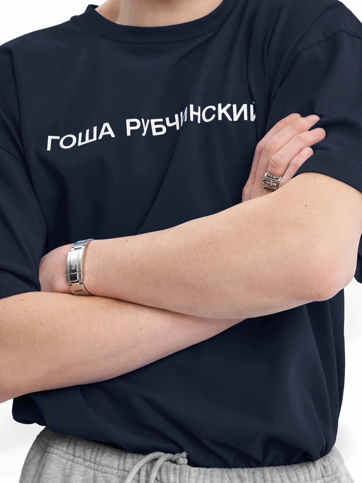 Футболка ГОША РУБЧИНСКИЙ ГОША РУБЧИНСКИЙ, 1 шт., размер 52,  blue (57a0) — фото 1