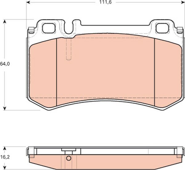Колодки тормозные MB C209/W220/R230/C215 01- задн.