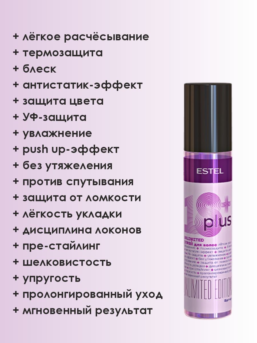 ESTEL 18 PLUS Комплект Спрей для волос, 200 мл. - 2 шт.