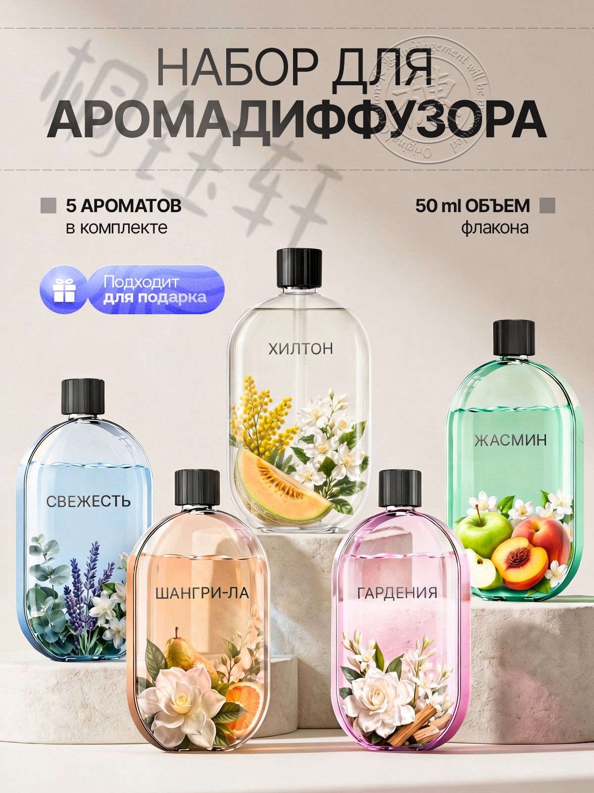 Аромадиффузор ультразвуковой mzm-20260729191348212, прозрачный