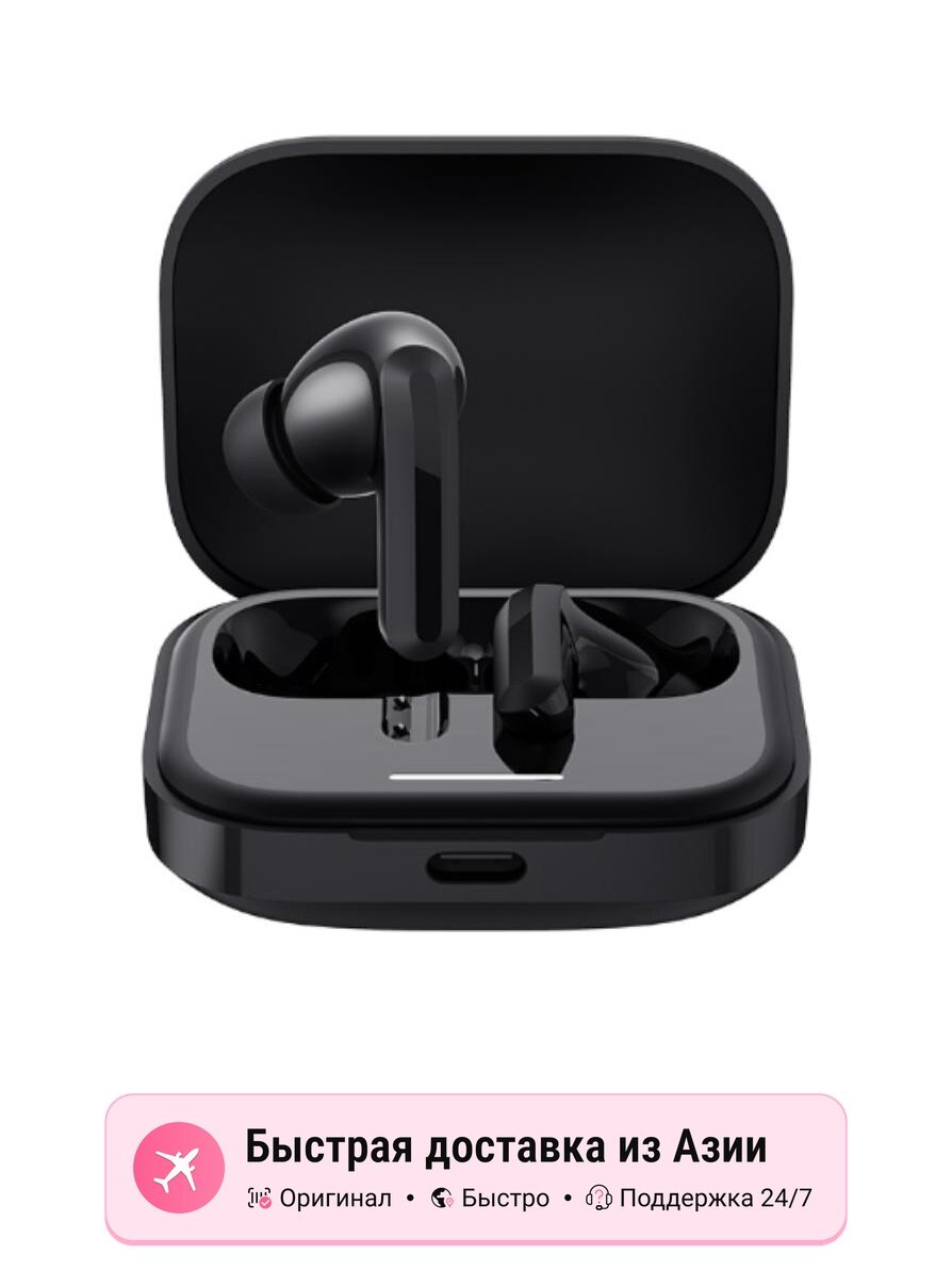 Наушники беспроводные Xiaomi Redmi Buds 5 внутриканальные с активным шумоподавлением, midnight black