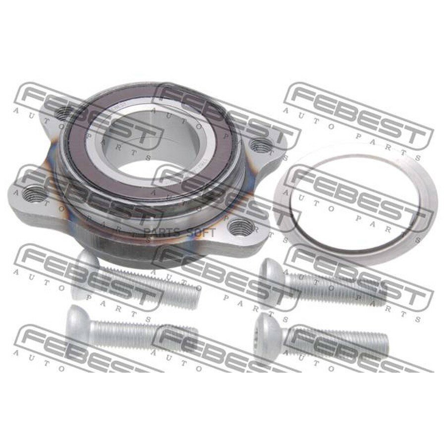 Ступица Audi A6 04-, A8 05- передняя \ FEBEST 1782-A6MF85-KIT FEBEST 1782A6MF85KIT | цена за 1 шт