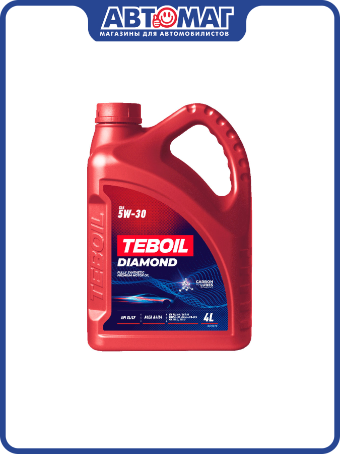 Масло моторное синтетическое TEBOIL Diamond 5W-30 (4л) 3735210 TEBOIL TEB-5W30-D-4L