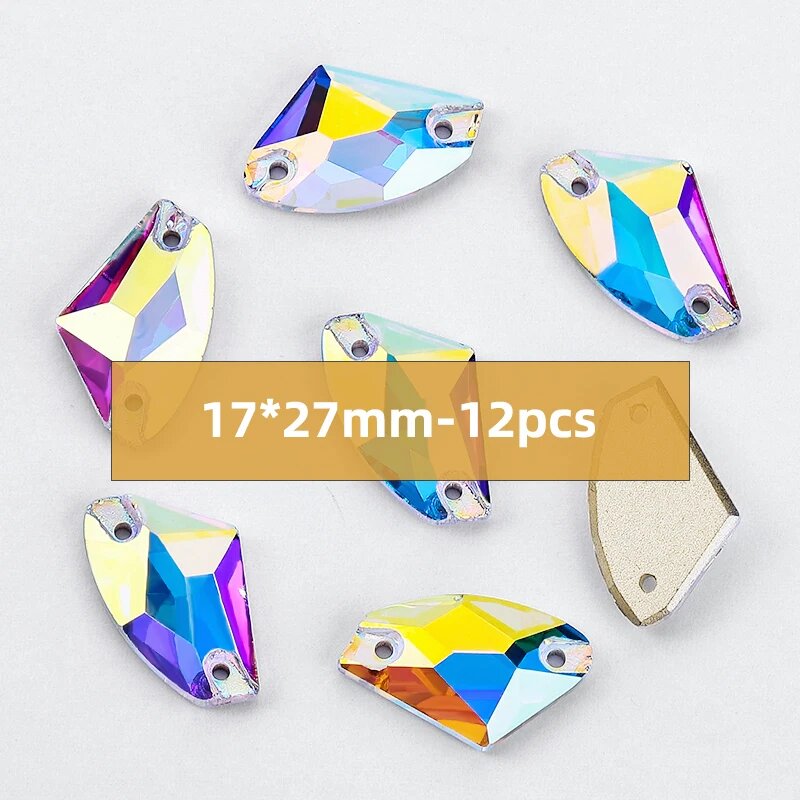 Стразы Axe 17x27mm, 12шт