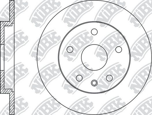 Диск тормозной задний NIBK RN33002 для AUDI