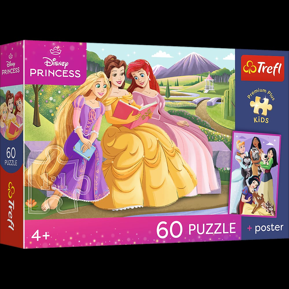 Пазл Trefl premium plus kids принцессы Disney сила в короне, 60 элементов, 330x220 мм