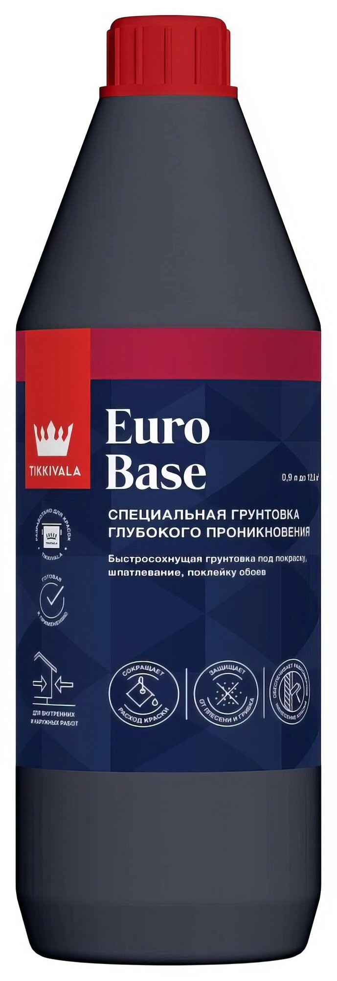 Грунт Tikkivala Euro Base глубокого проникновения укрепляющий 0,9 л
