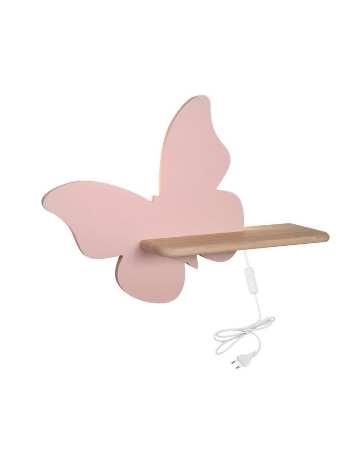 Настенный светильник Candellux Lighting Butterfly, розовый