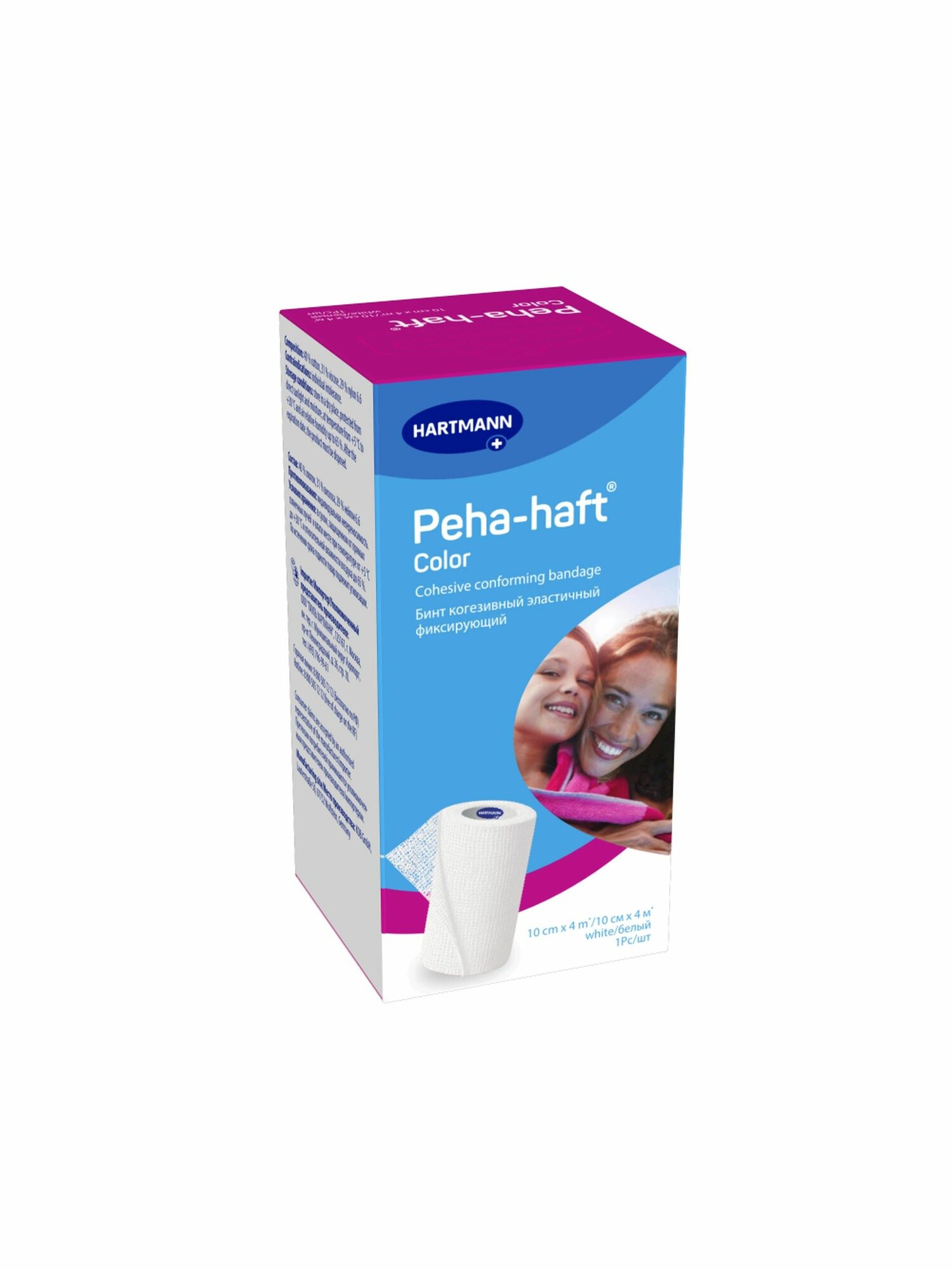 Бинт PEHA-HAFT когезивный 4м х 10см (белый)