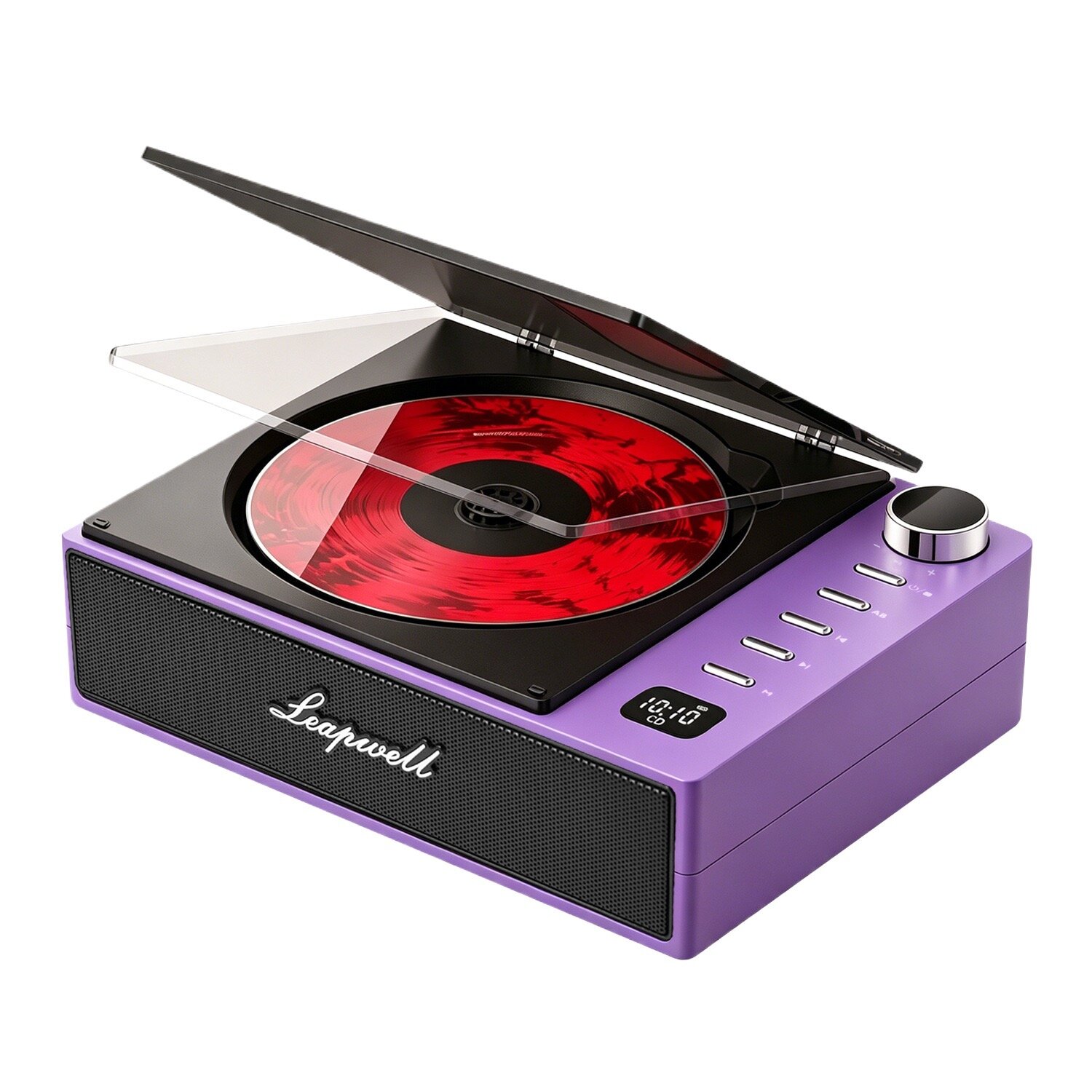 Leapwell HiFi CD-плеер, двухсторонний bluetooth-колонка, FM-радиоприемник, MP3-плеер, пульт дистанц встроенная батарейка