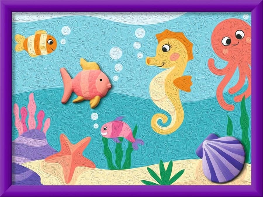 Набор для рисования Ravensburger CreArt Kids Морские коньки
