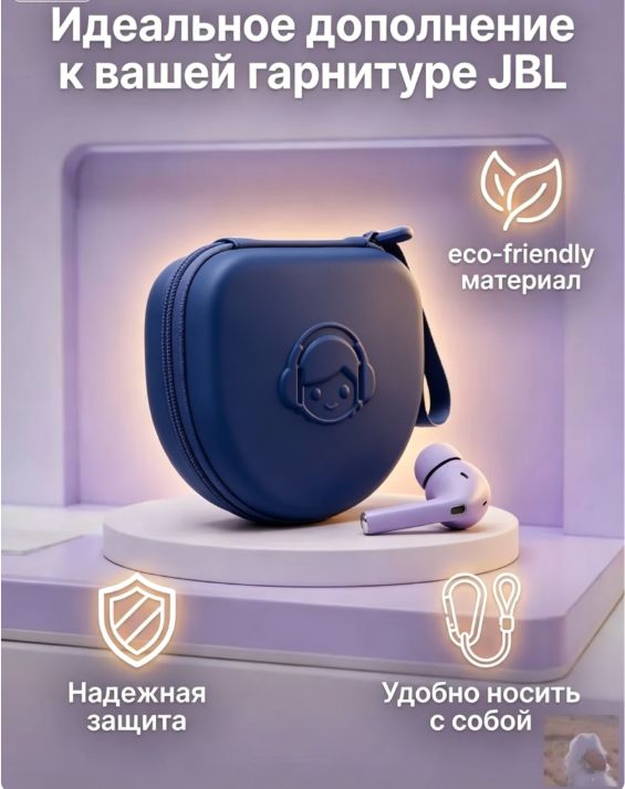 Сумка для хранения наушников, совместимая с JBL T770NC, 470NC, T760BT, T750BT, T720BT (только сумка)