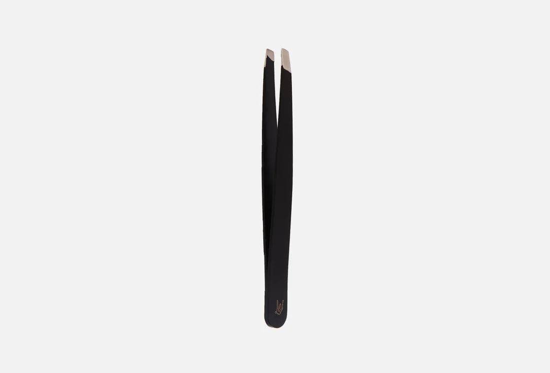 Пинцет Lei beveled, black, unsharpened