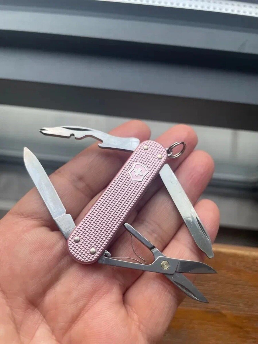 Victorinox 58mm Rambler Alox Мультитул карманный инструмент 10 функций компактный ключница