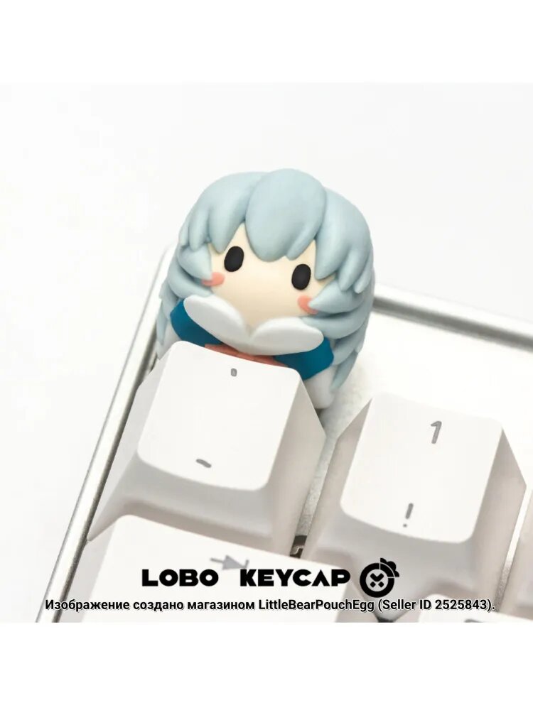 Кейкап для механической клавиатуры: Рэй Аянами (Rei Ayanami) из Евангелион, 1 шт.