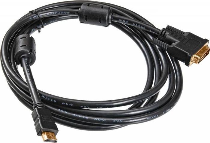 Buro Кабель для мобильных устройств, черный HDMI-19M-DVI-D-3M